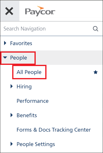 Paycor for Supervisors: Terminate an Employee – CRSI Central